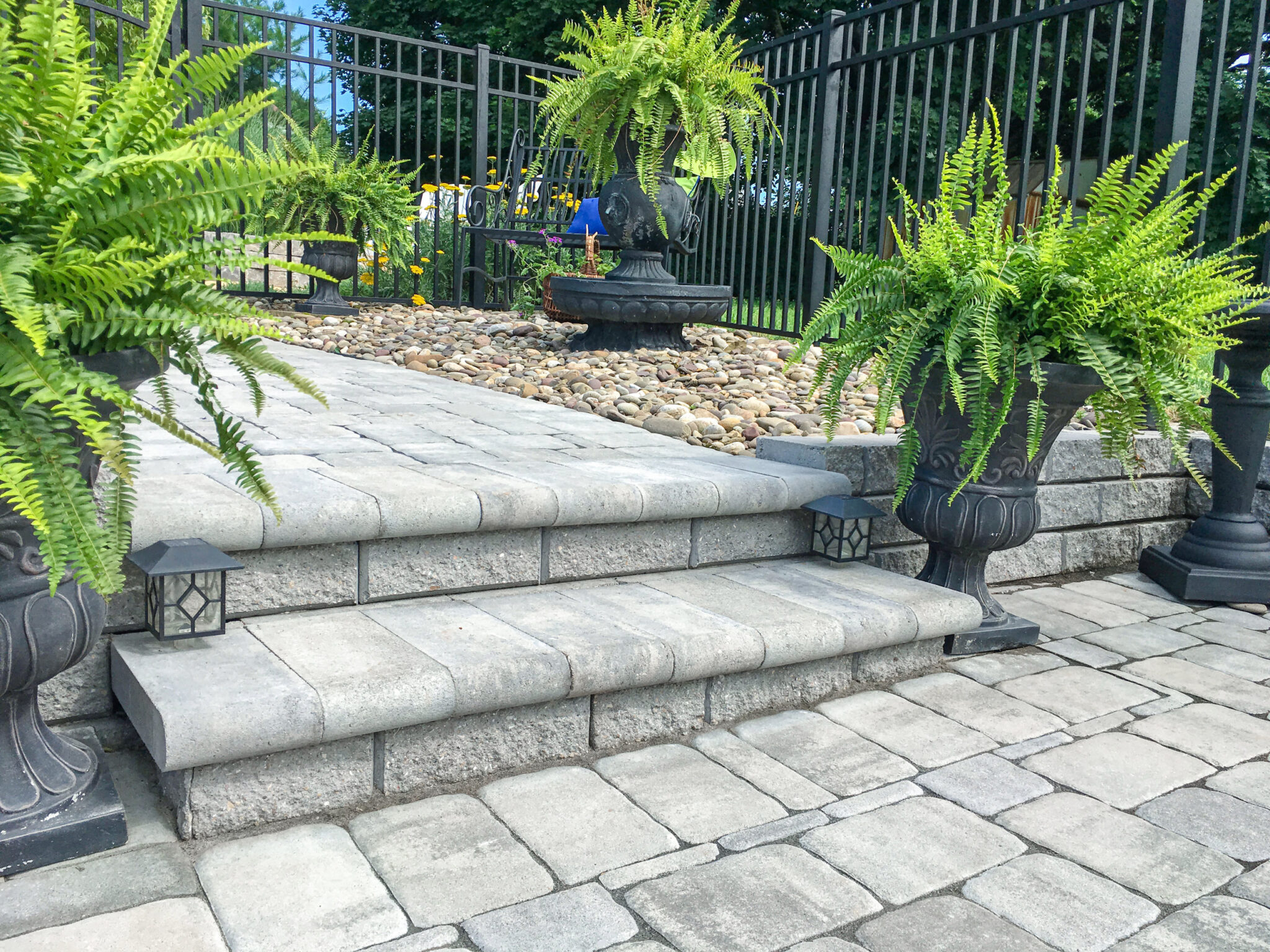 Why you should add paver steps to the front door | JS Brick Pavers
