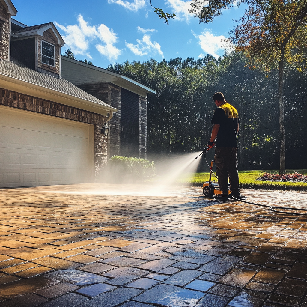 Can you pressure wash a paver patio? | JS Brick Pavers