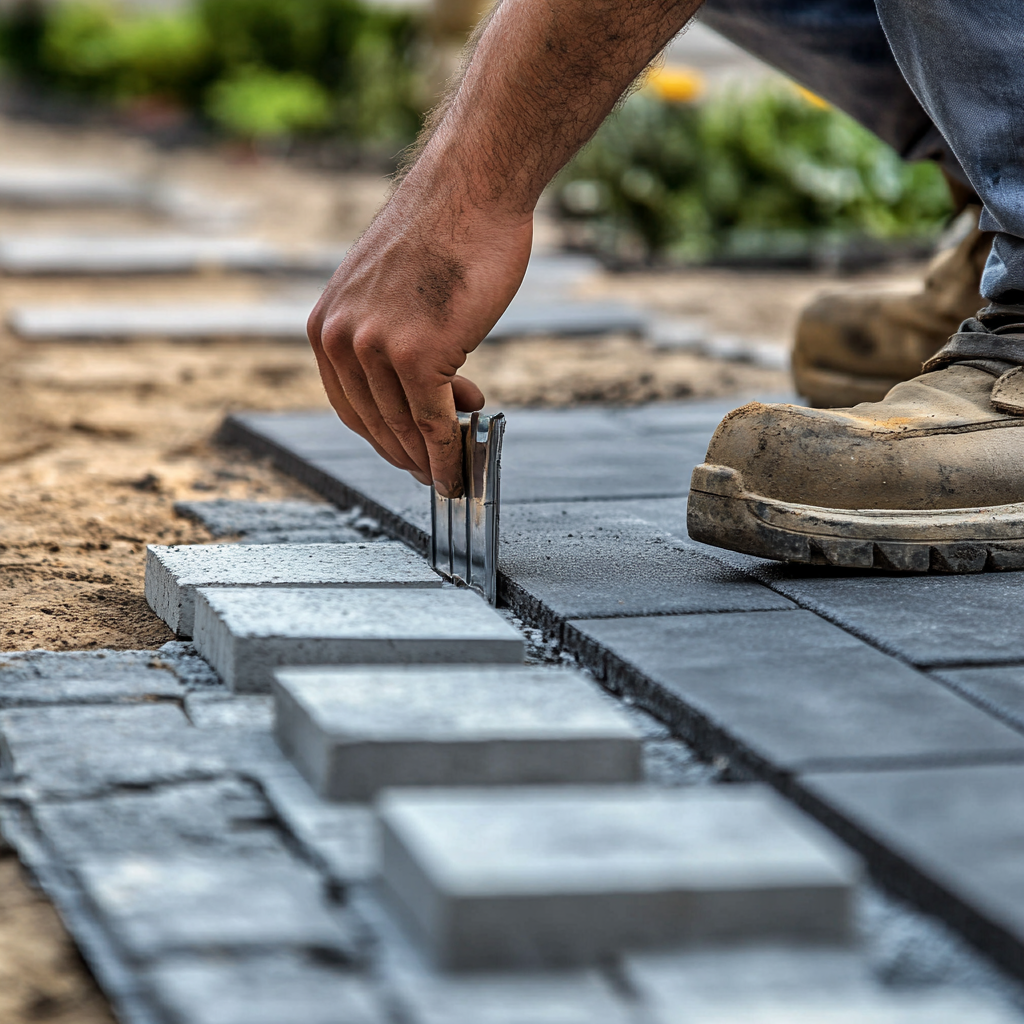 Concrete driveway with paver edging: why choose it | JS Brick Pavers