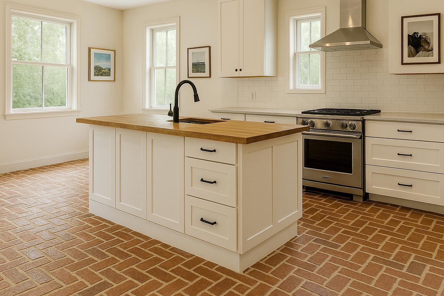 Indoor brick paver flooring: design, installation, and maintenance tips