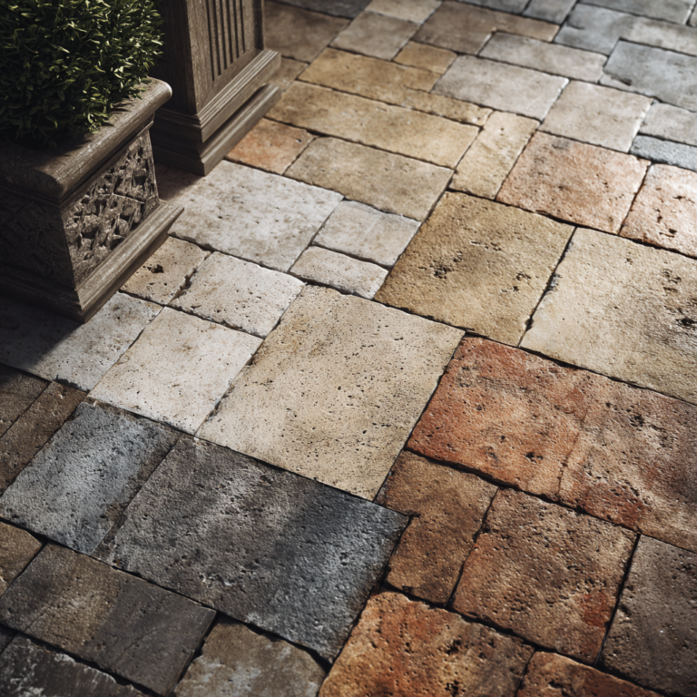 Paver colors in outdoor design: options, effects and how to choose